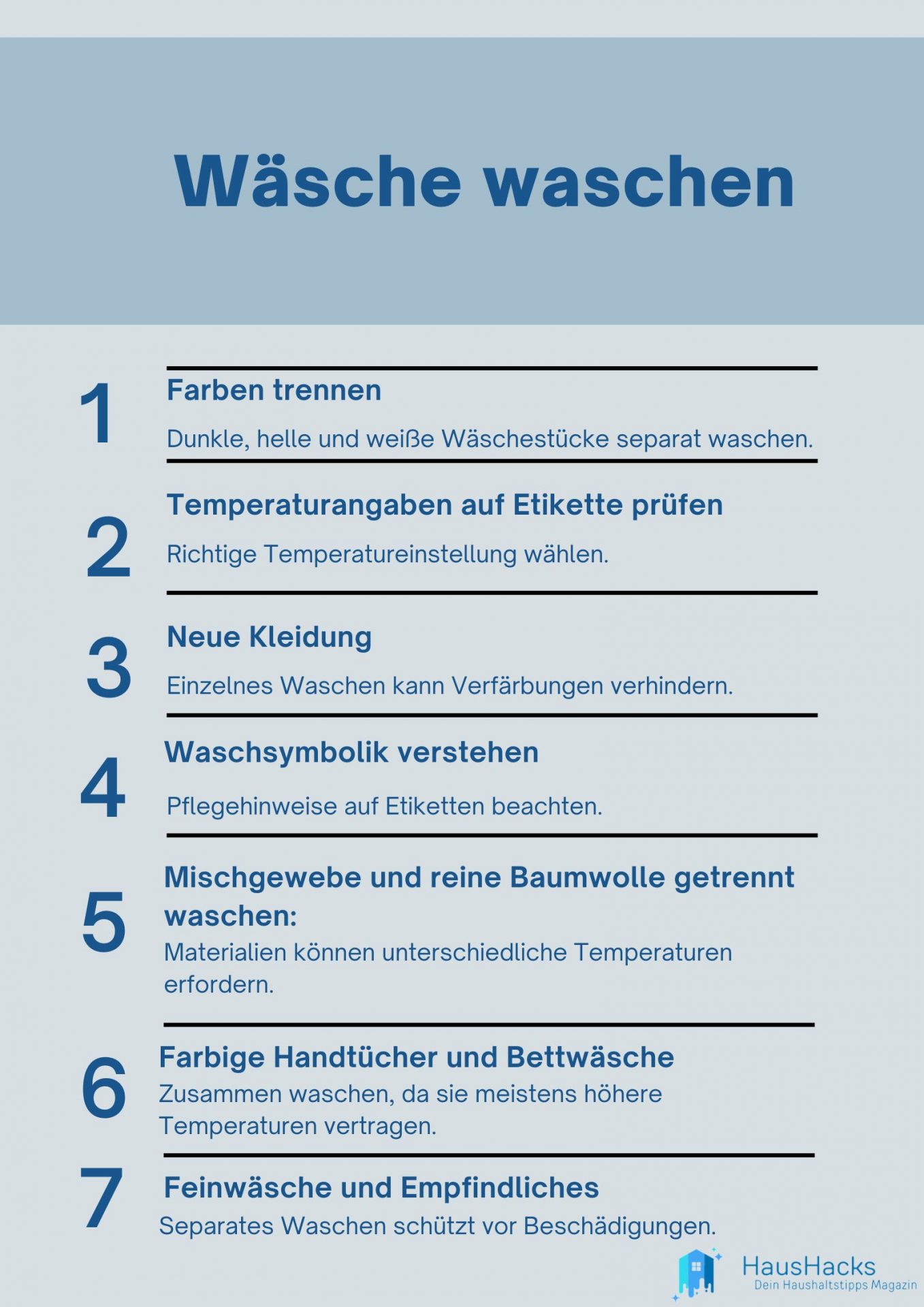 Wäsche waschen - so wirst du zum Vollprofi!